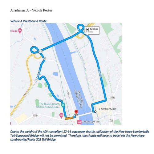Free Courtesy Shuttle Operates between New Hope & Lambertville While ...